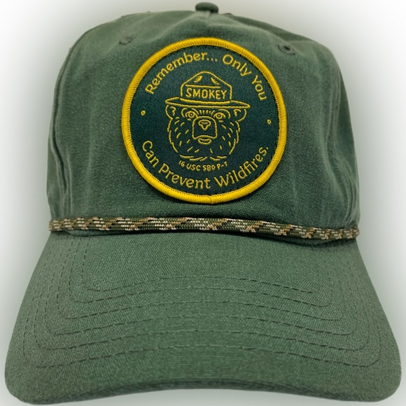 MAD Engine | Accessories | Smokey The Bear Snapback Rope Hat Cap ...